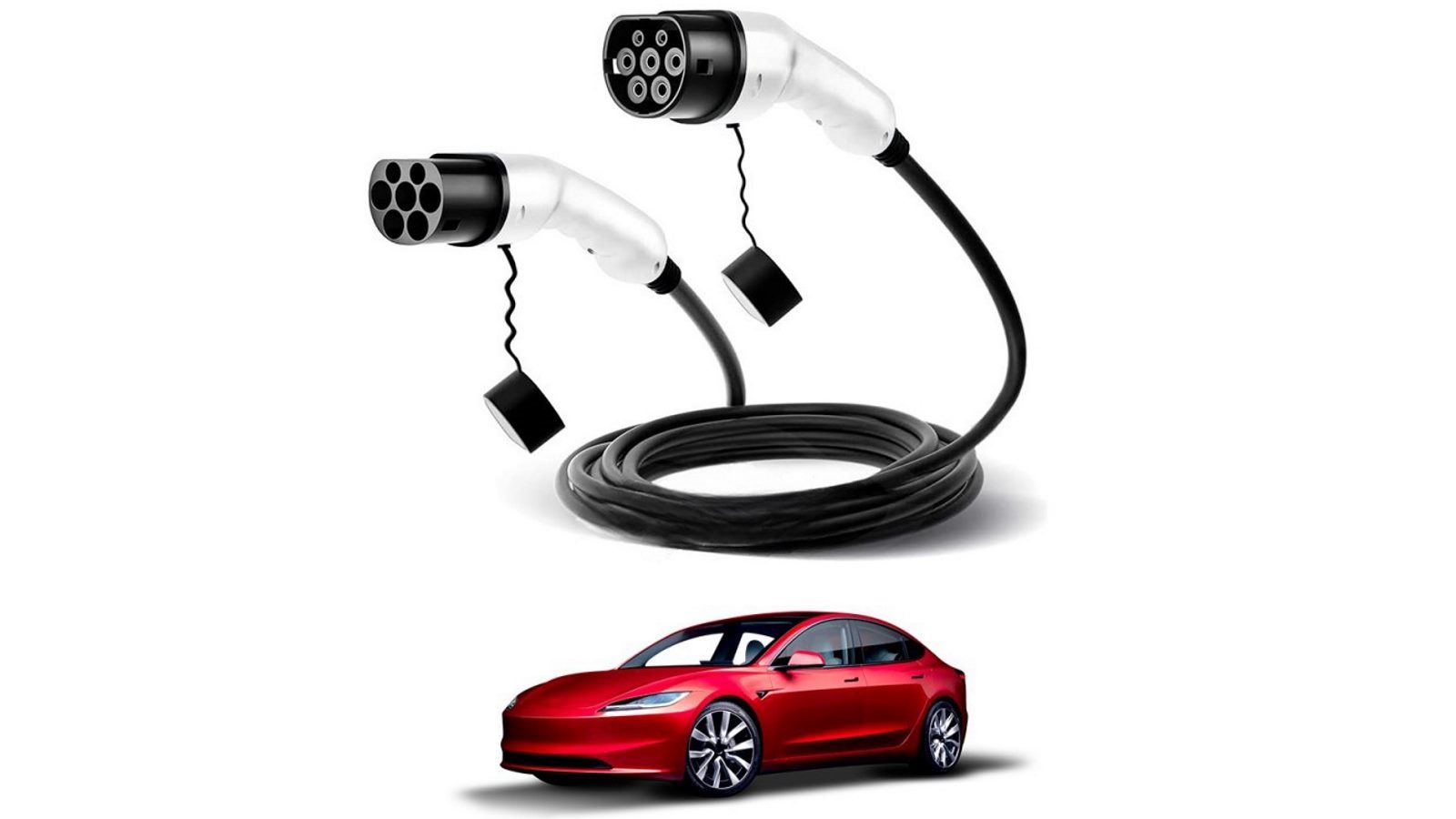 X-Car Type 2 to Type 2 5m 22kw EV Charging Charger Cable for New Tesla ...