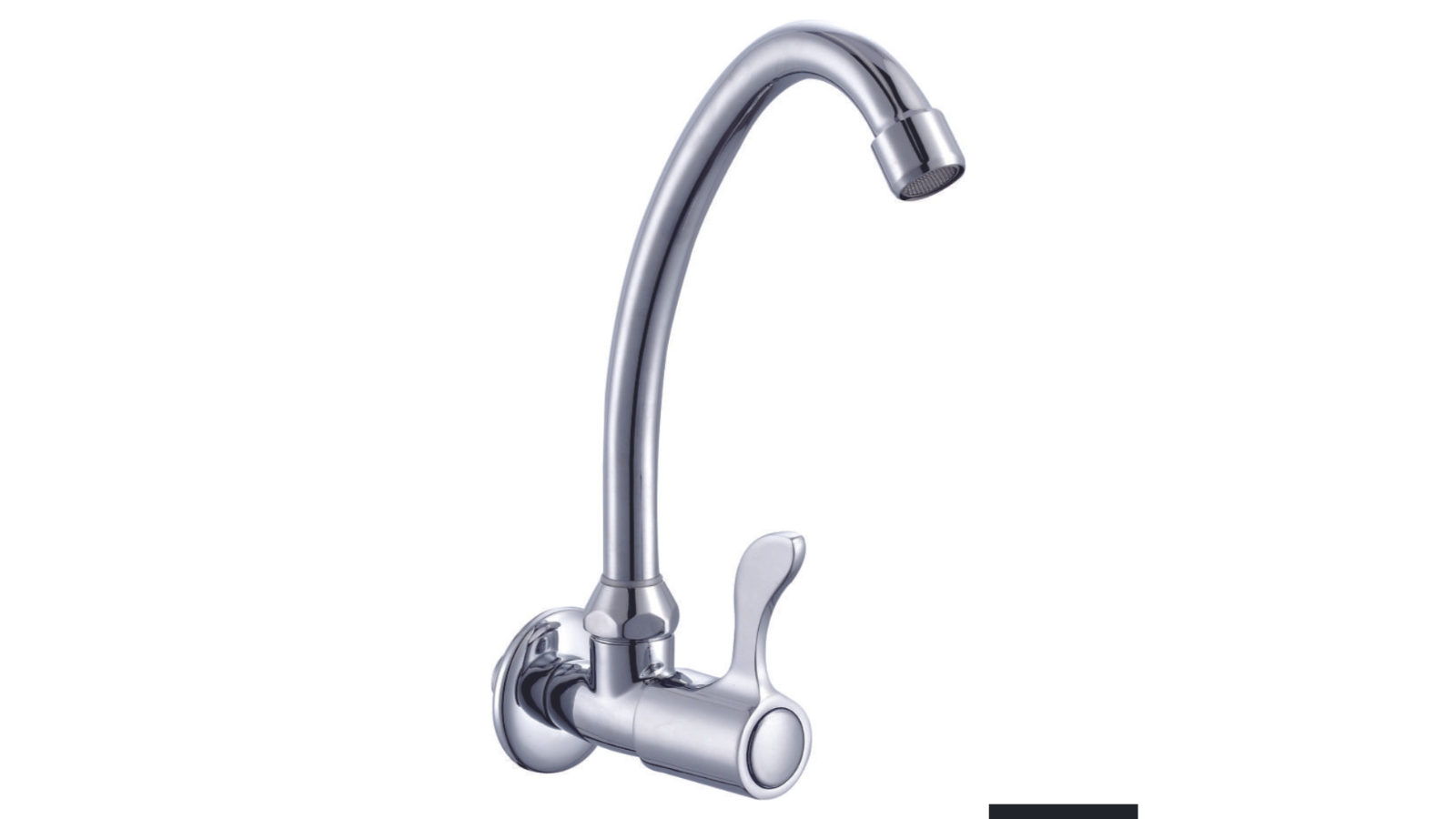 Sunmixer T20139L Wall Mounted Gooseneck Faucet with Front Handle ...