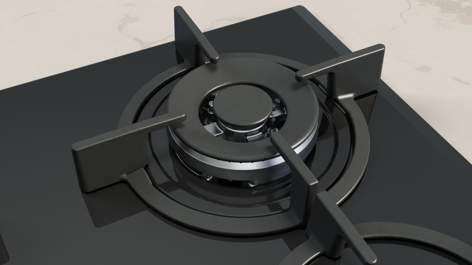 Neff 60cm N 70 Tempered Glass Gas Cooktop - Black | Harvey Norman