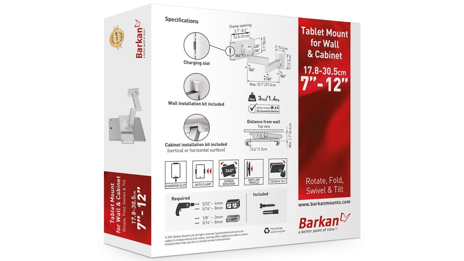 Barkan Tablet Mount - 7- 12inch | Harvey Norman