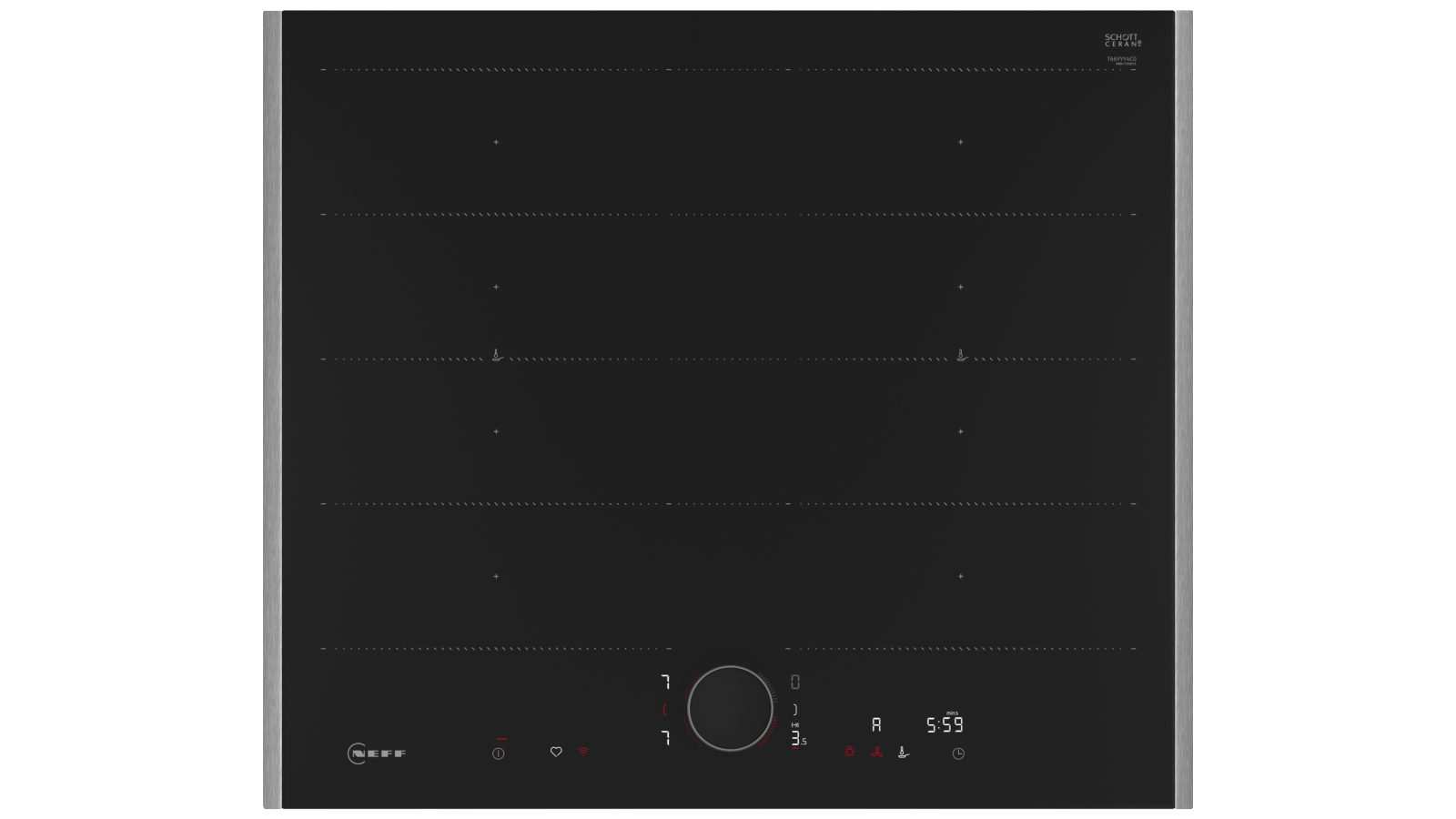 NEFF 600mm Flex Induction Cooktop with Twist Pad Flex Control ...