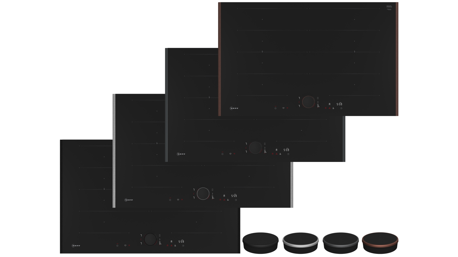 Neff 800mm Flex Induction Cooktop with Twist Pad Flex Control - Deep ...