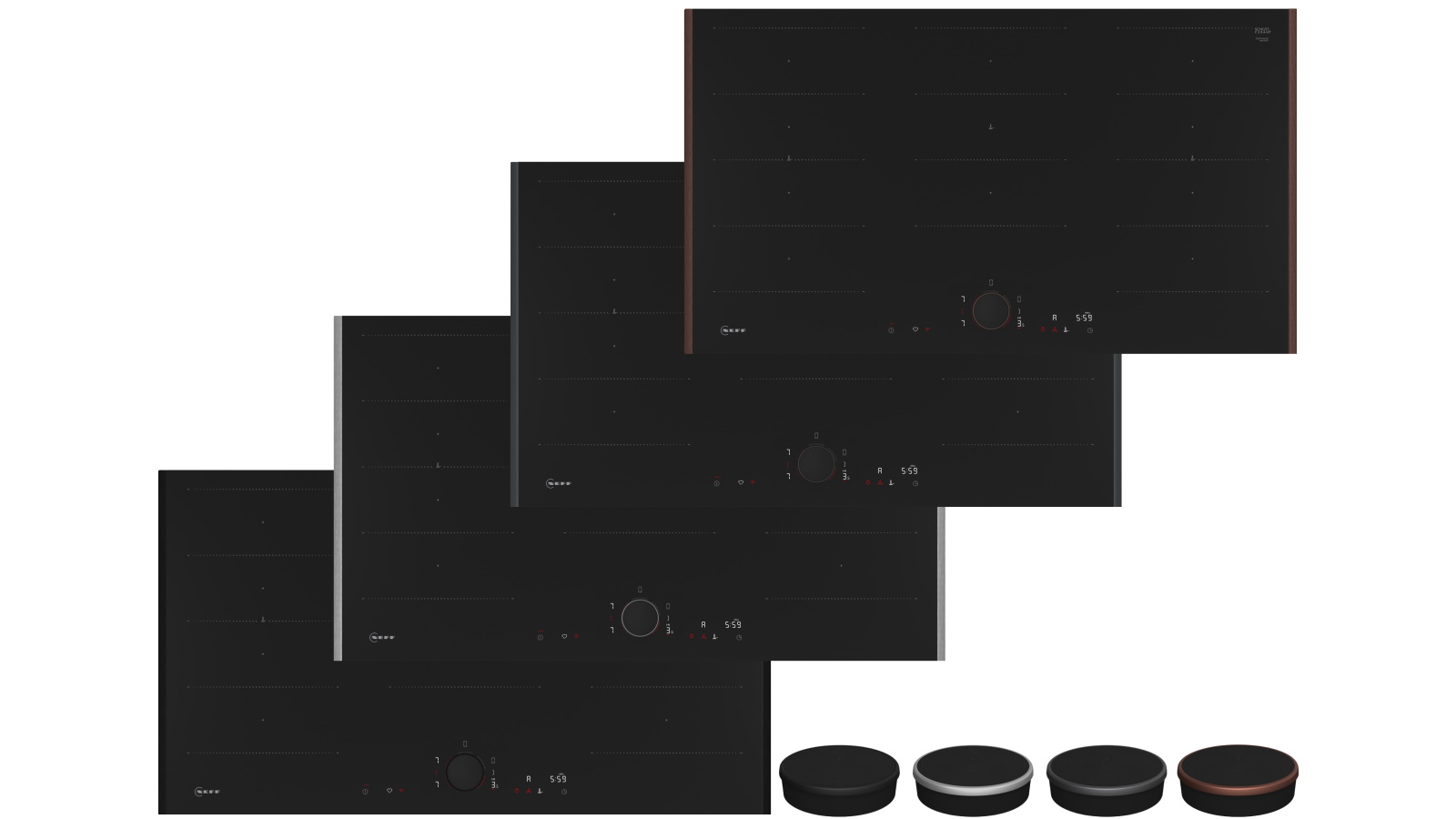 Neff 900mm 5 Zone Flex Induction Cooktop with Twist Pad Flex Control ...