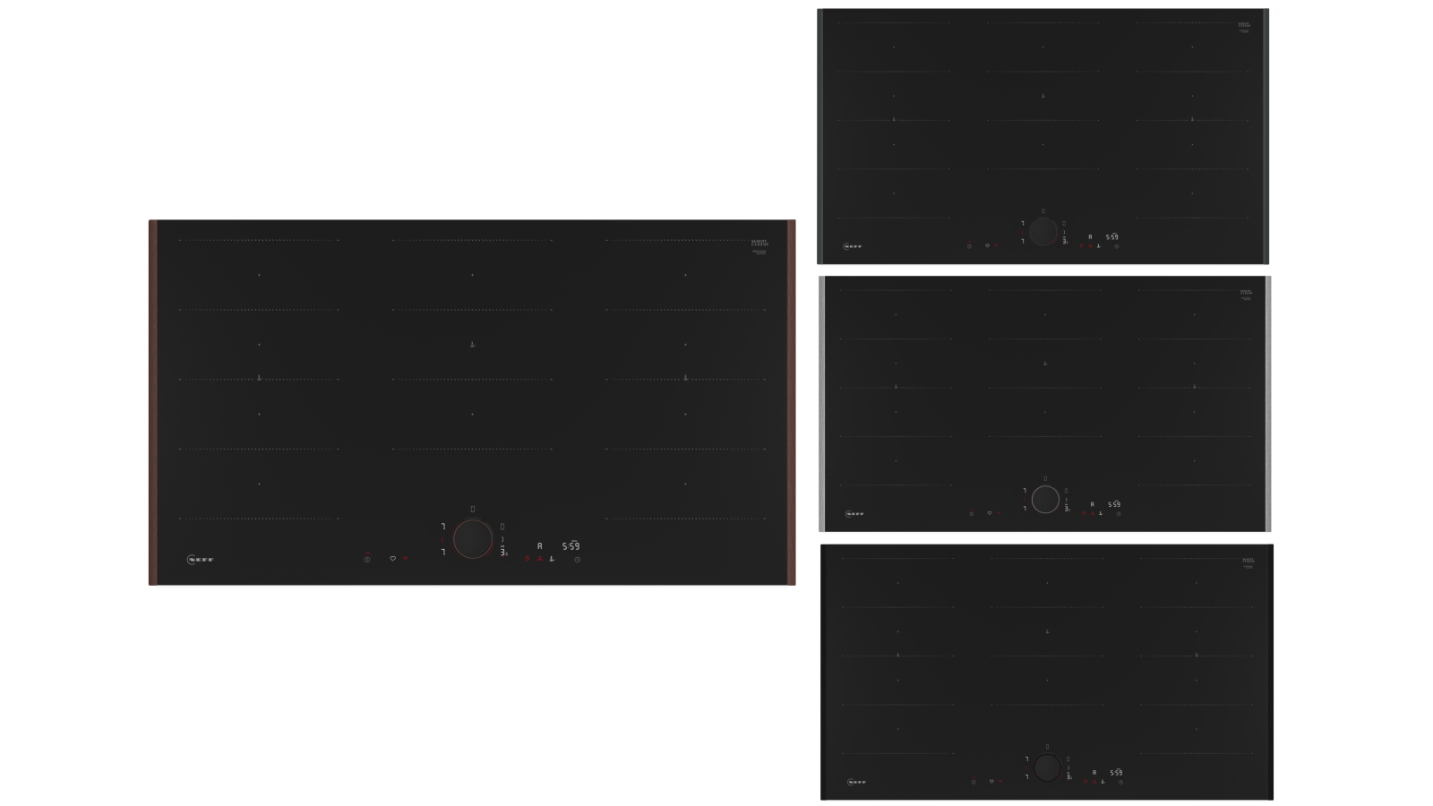 Neff 900mm 5 Zone Flex Induction Cooktop with Twist Pad Flex Control ...