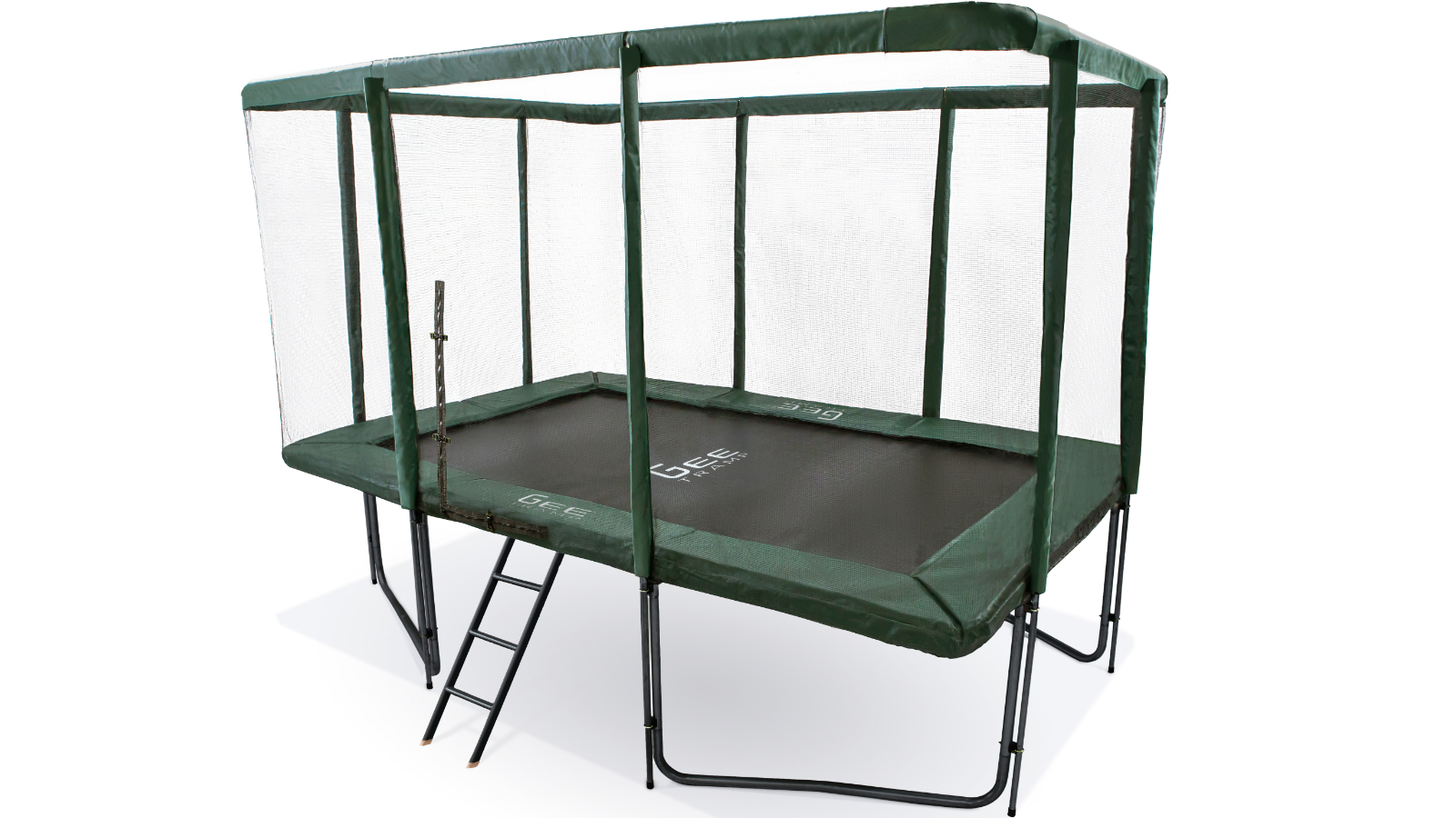 GeeTramp 8ft x 12ft Black Edition Force Rectangle Trampoline - High ...