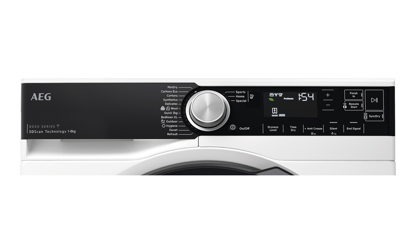 AEG 8kg 8000 Series 3D-Scan Heat Pump Dryer | Harvey Norman