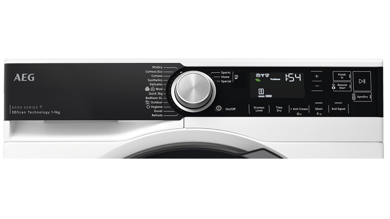 AEG 9kg 8000 Series 3D-Scan Heat Pump Dryer | Harvey Norman