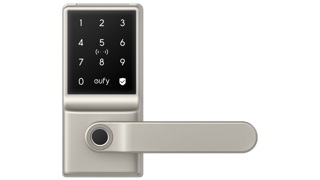 eufy Security C33 Smart Lever Lock - Nickel | Harvey Norman