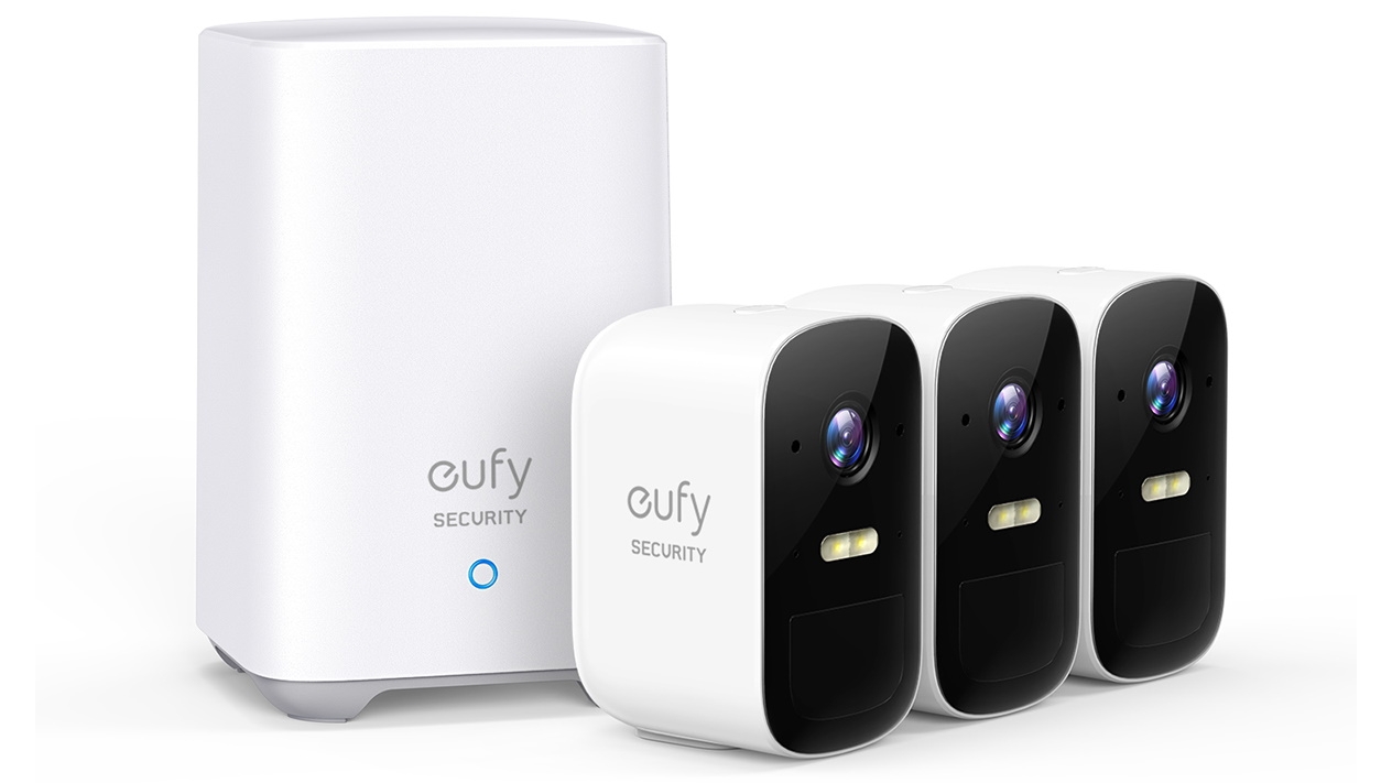eufy Security eufyCam 2C Pro 2K 3-Pack Camera Kit with HomeBase 2 ...