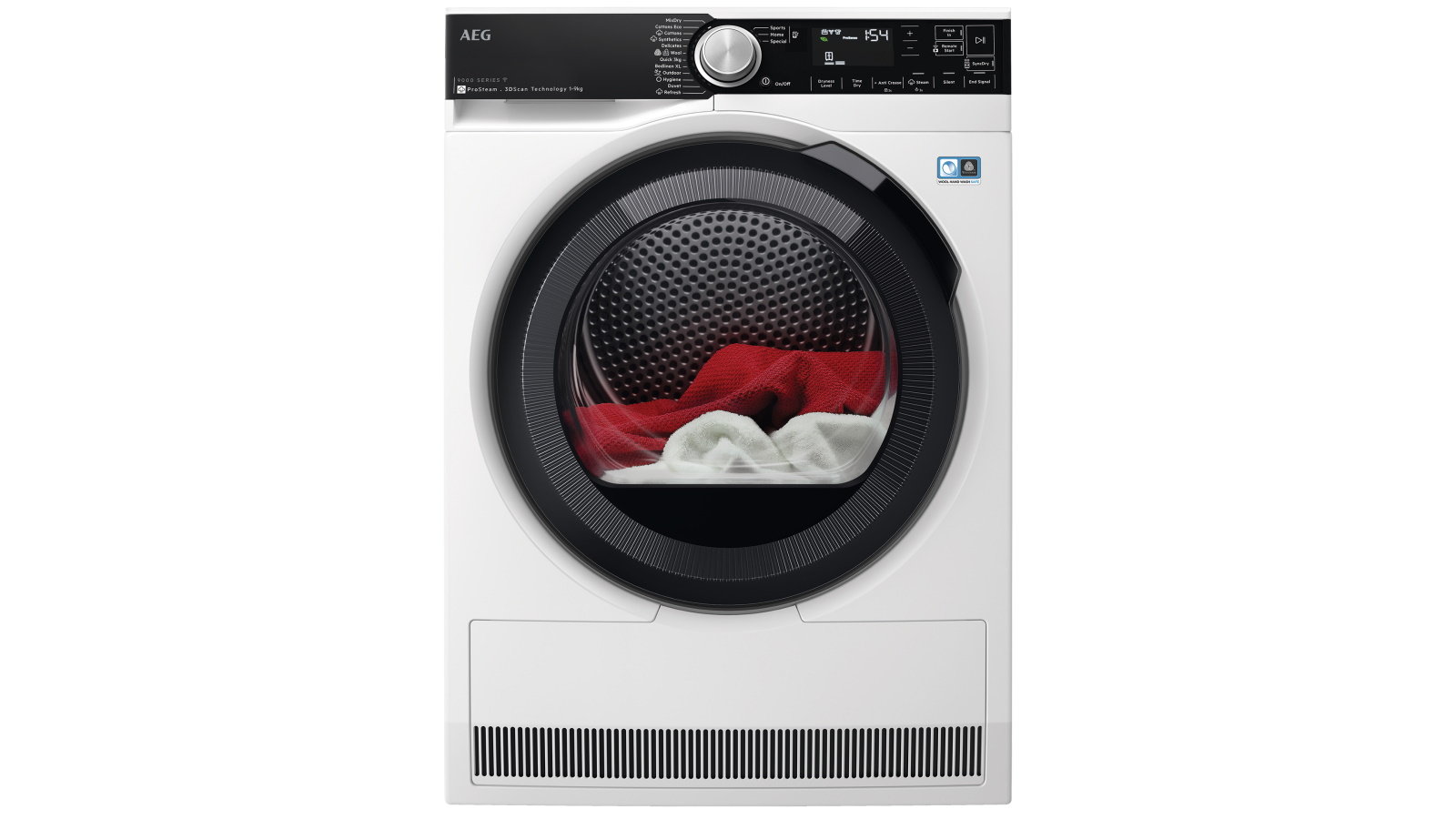 AEG 9kg 9000 Series 3D-Scan Heat Pump Dryer | Harvey Norman