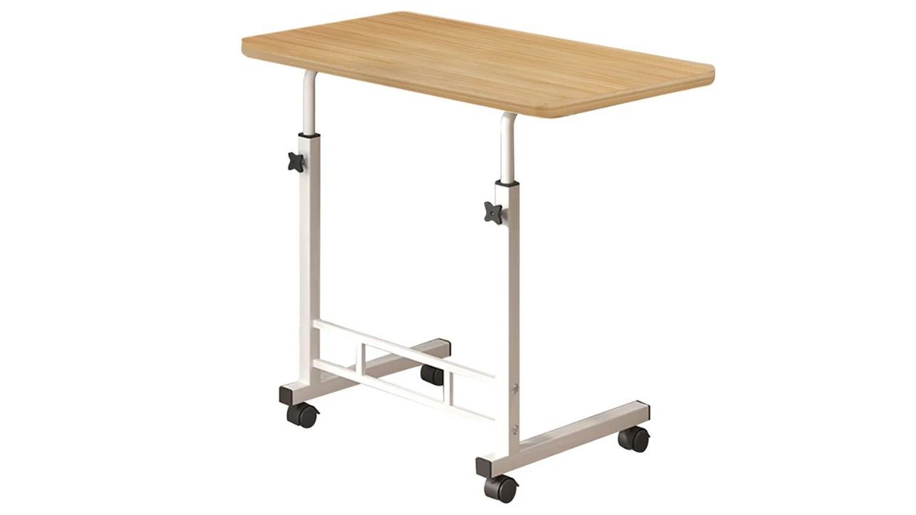 SOGA 40 x 80cm Movable Bedside Student Computer Table - Walnut | Harvey ...
