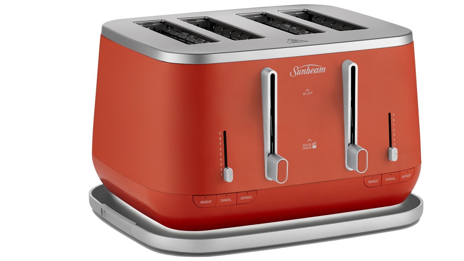 Sunbeam Kyoto 4 Slice Toaster - Orange | Harvey Norman