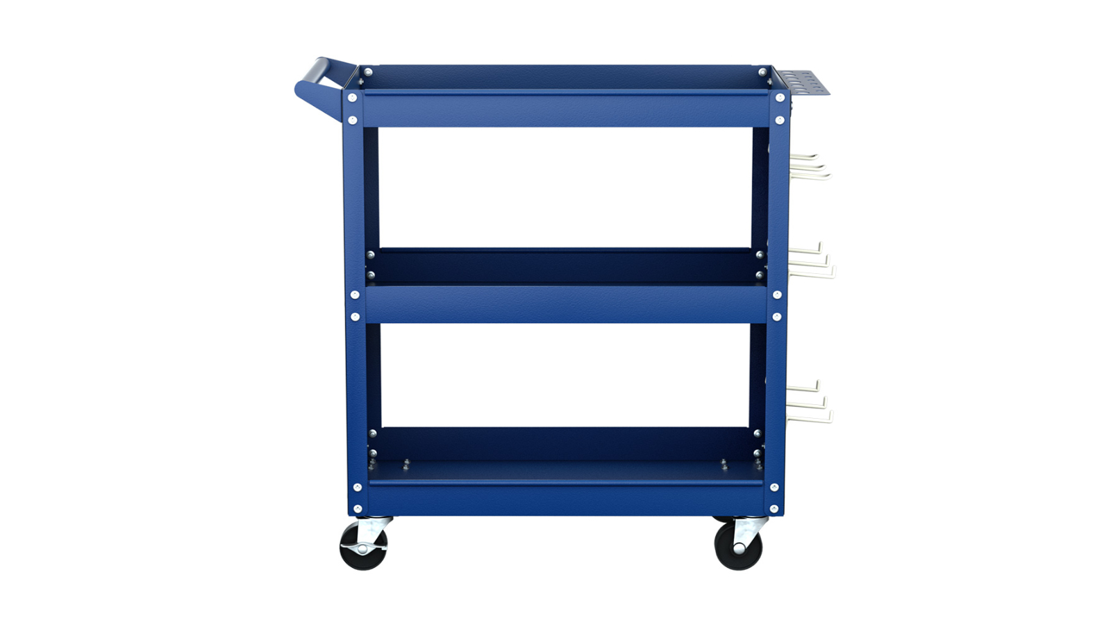 Giantz 3-Tier Workshop Garage Pegboard Hook Tool Storage Trolley - Blue ...