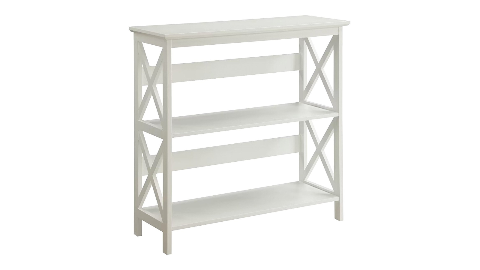 Sarantino 3-Tier Lucas Bookshelf - White | Harvey Norman