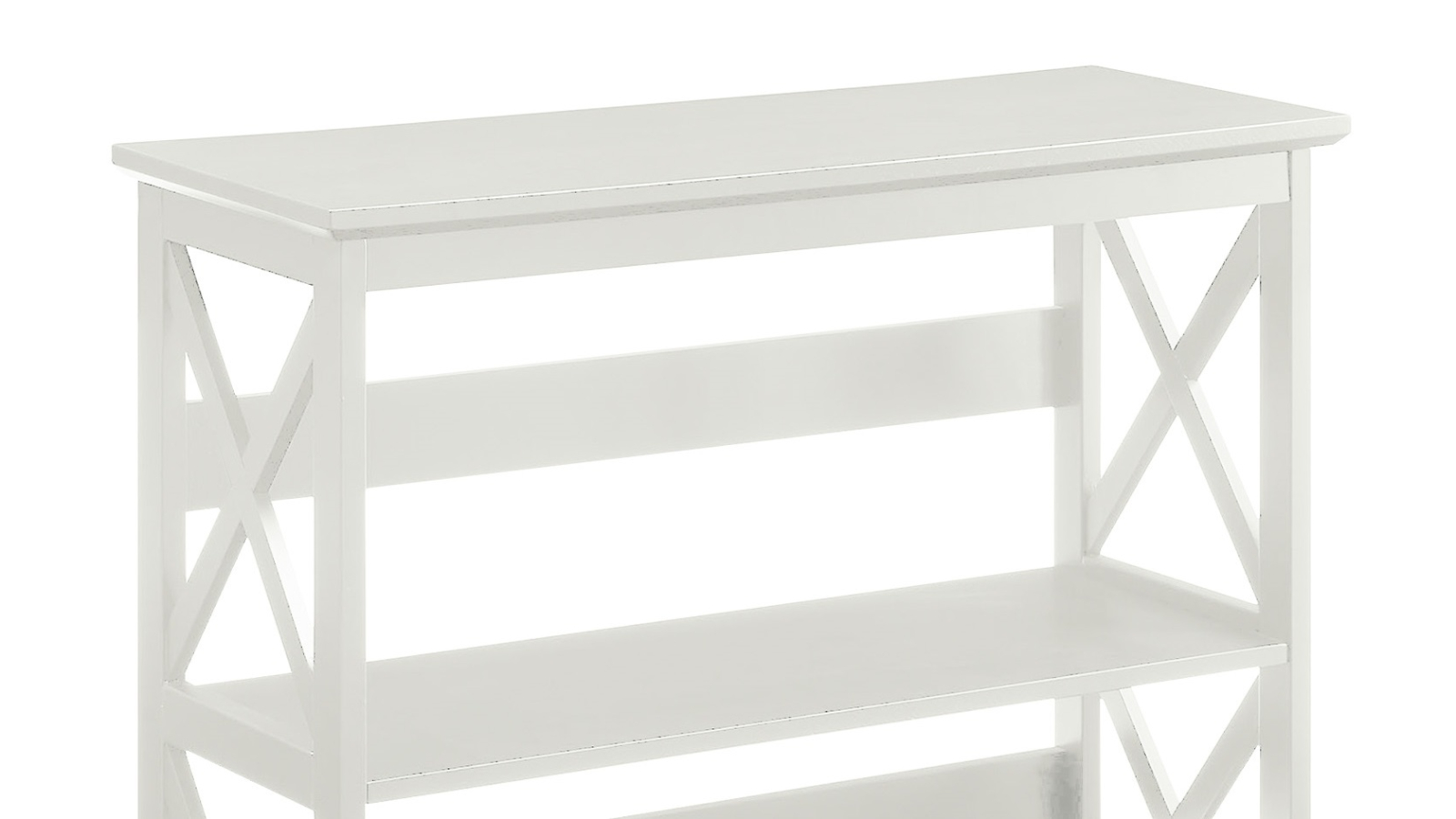 Sarantino 3-Tier Lucas Bookshelf - White | Harvey Norman