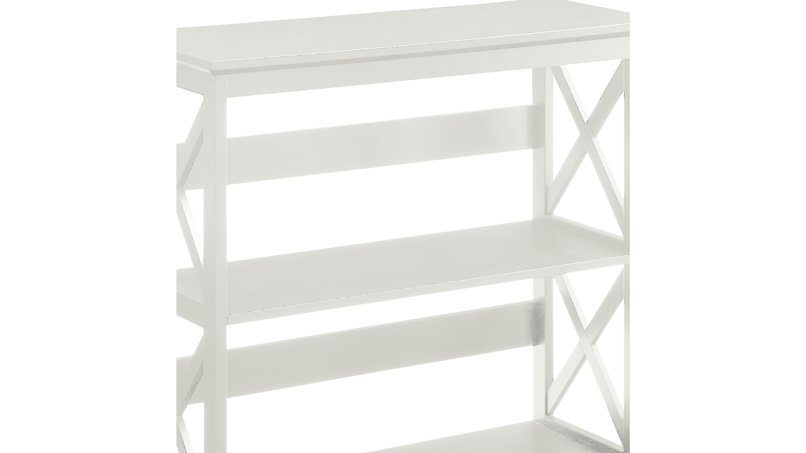 Sarantino 3-Tier Lucas Bookshelf - White | Harvey Norman