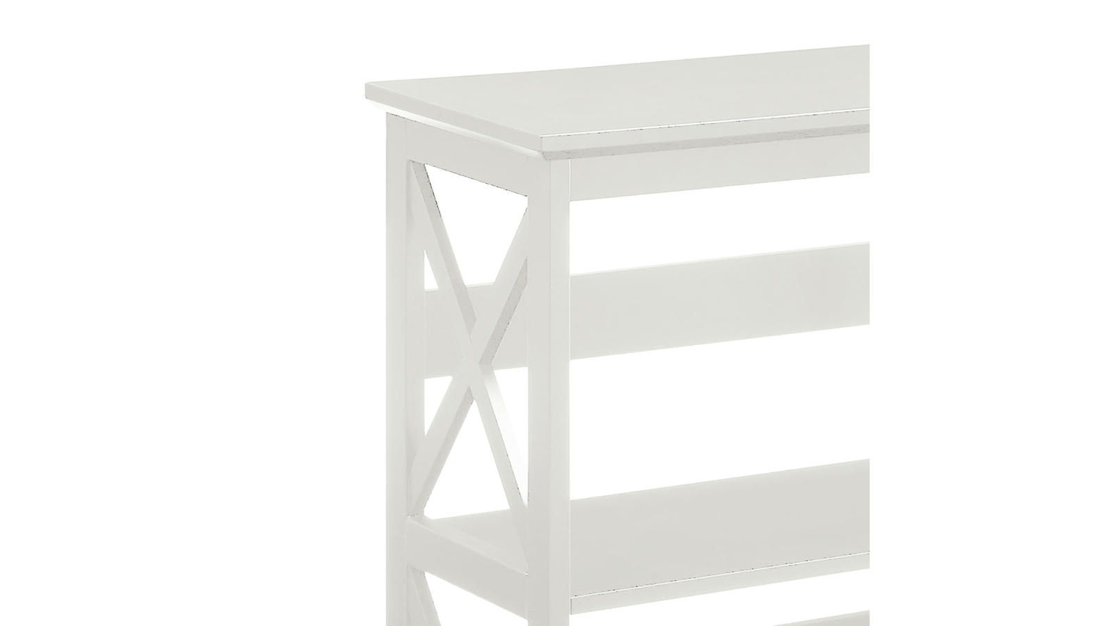Sarantino 3-Tier Lucas Bookshelf - White | Harvey Norman