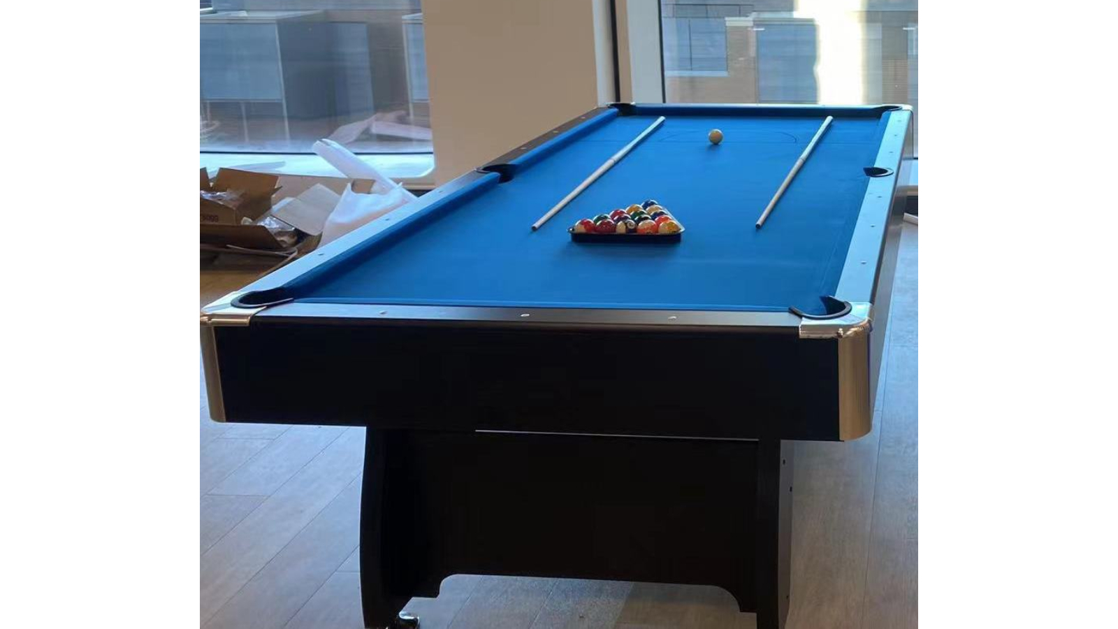 Ksports Pub Size Pool Table 8FT Snooker Billiard Table 2.5cm Table Top ...