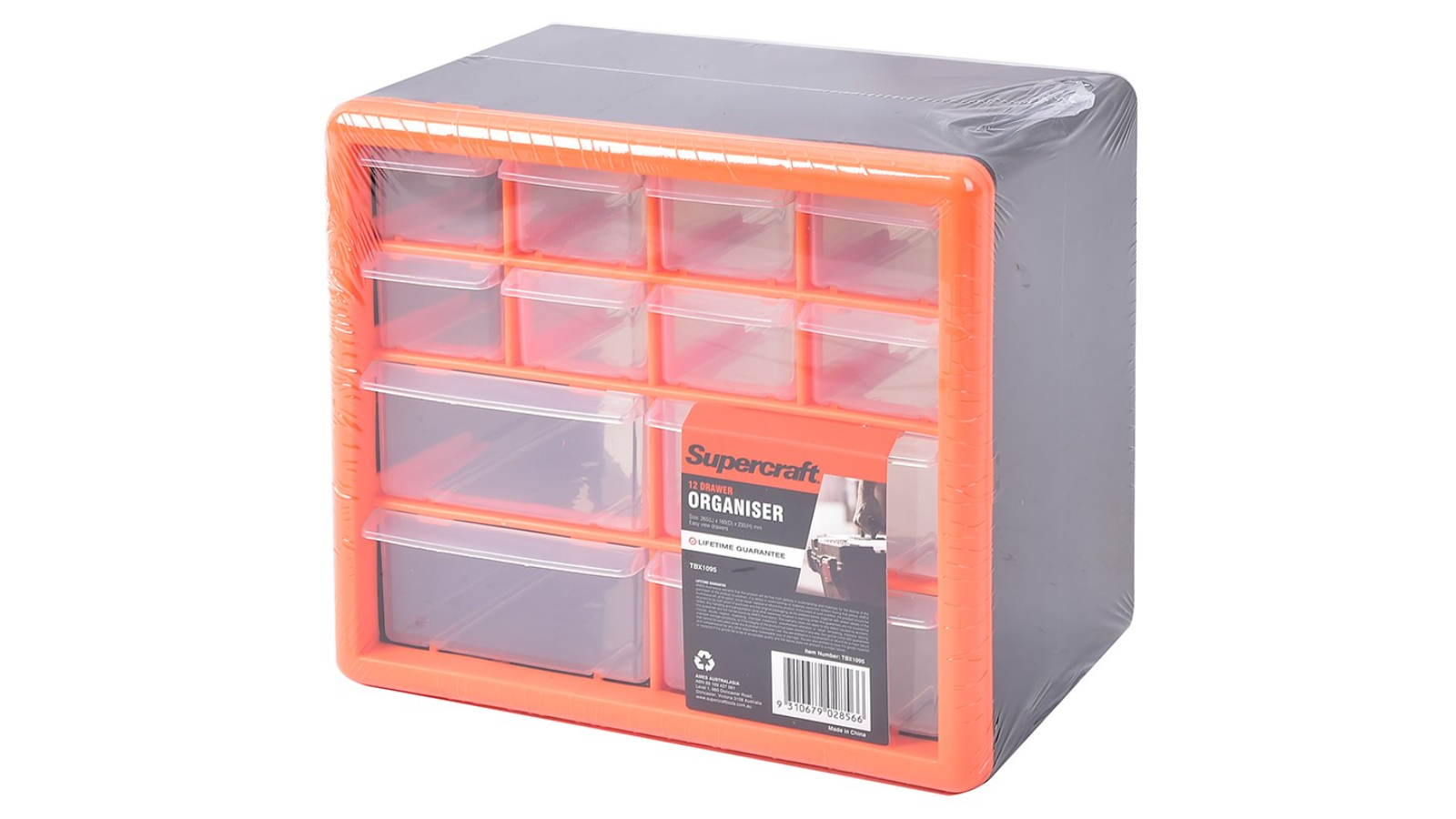 Supercraft 12 Draw Tool Storage Organiser | Harvey Norman