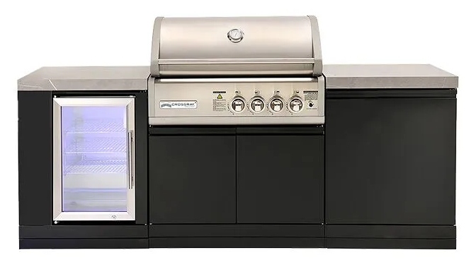 Crossray 'Compact' 4-Burner Outdoor Kitchen - Package 3 | Harvey Norman