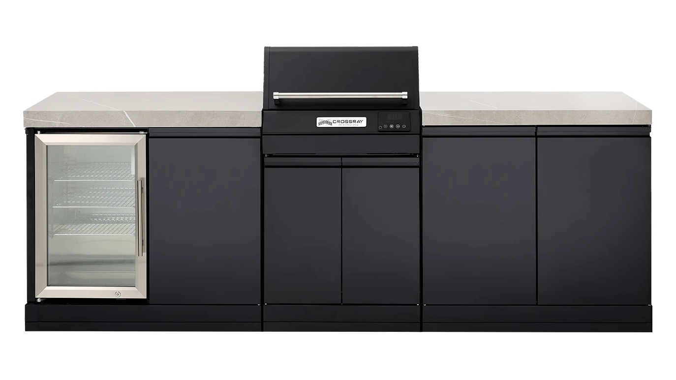 Crossray 'eXtreme' Grey Electric Outdoor Kitchen - Package 15 | Harvey ...