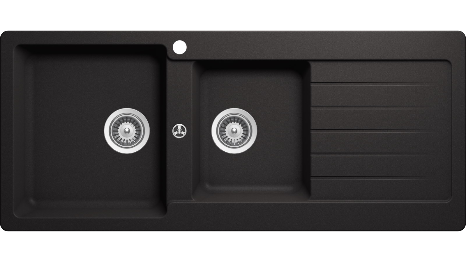 Schock Typos 1 & 3/4 Left Hand Bowl Sink with Drainer & 1 Tap Hole ...