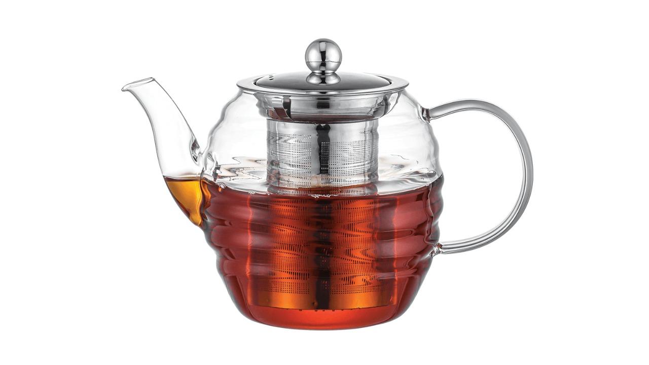 Dorsch Glass Wavy Kettle - 1200ml | Harvey Norman