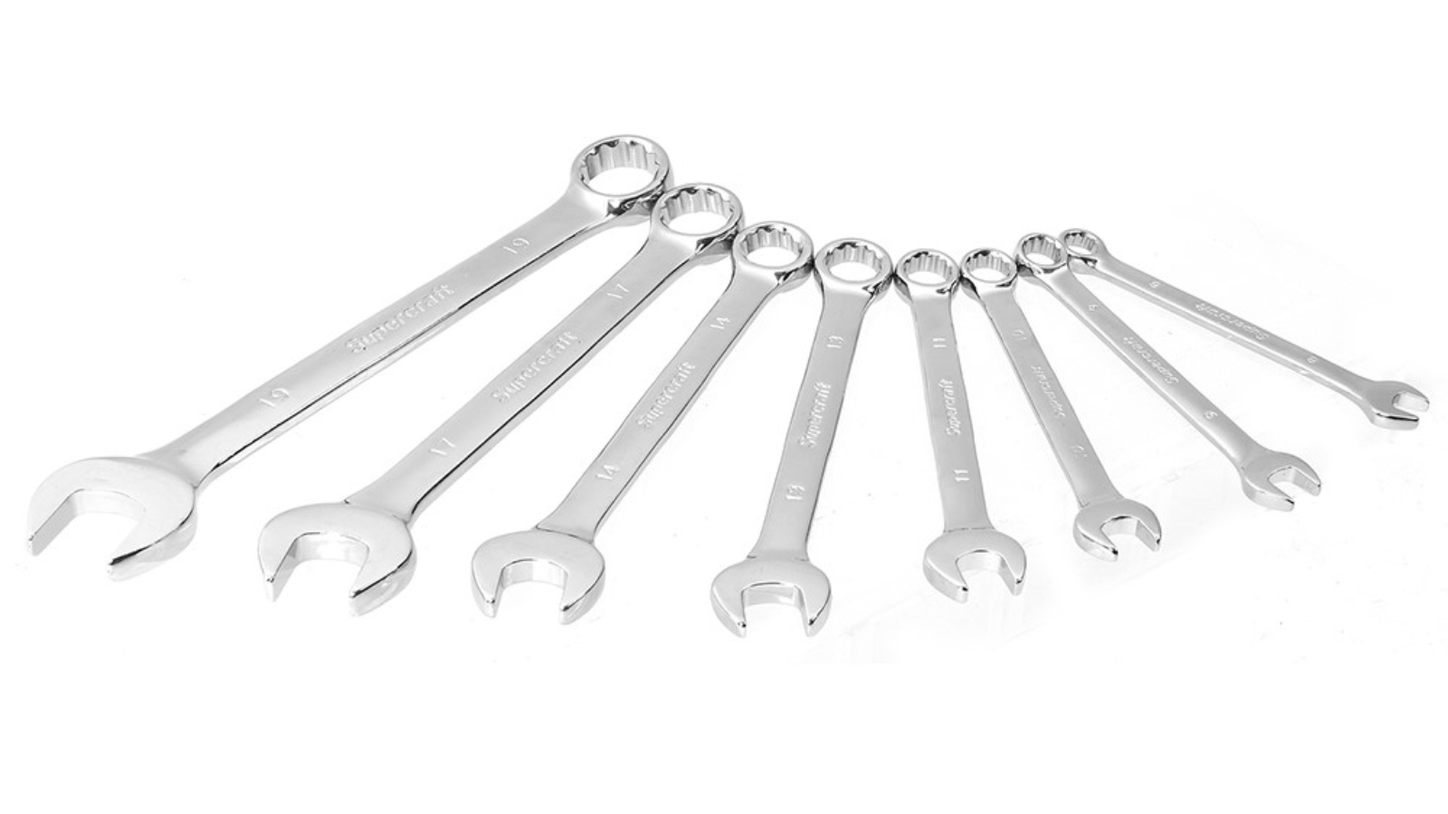 Supercraft 8 Piece Tempered Spanner Tool Set | Harvey Norman