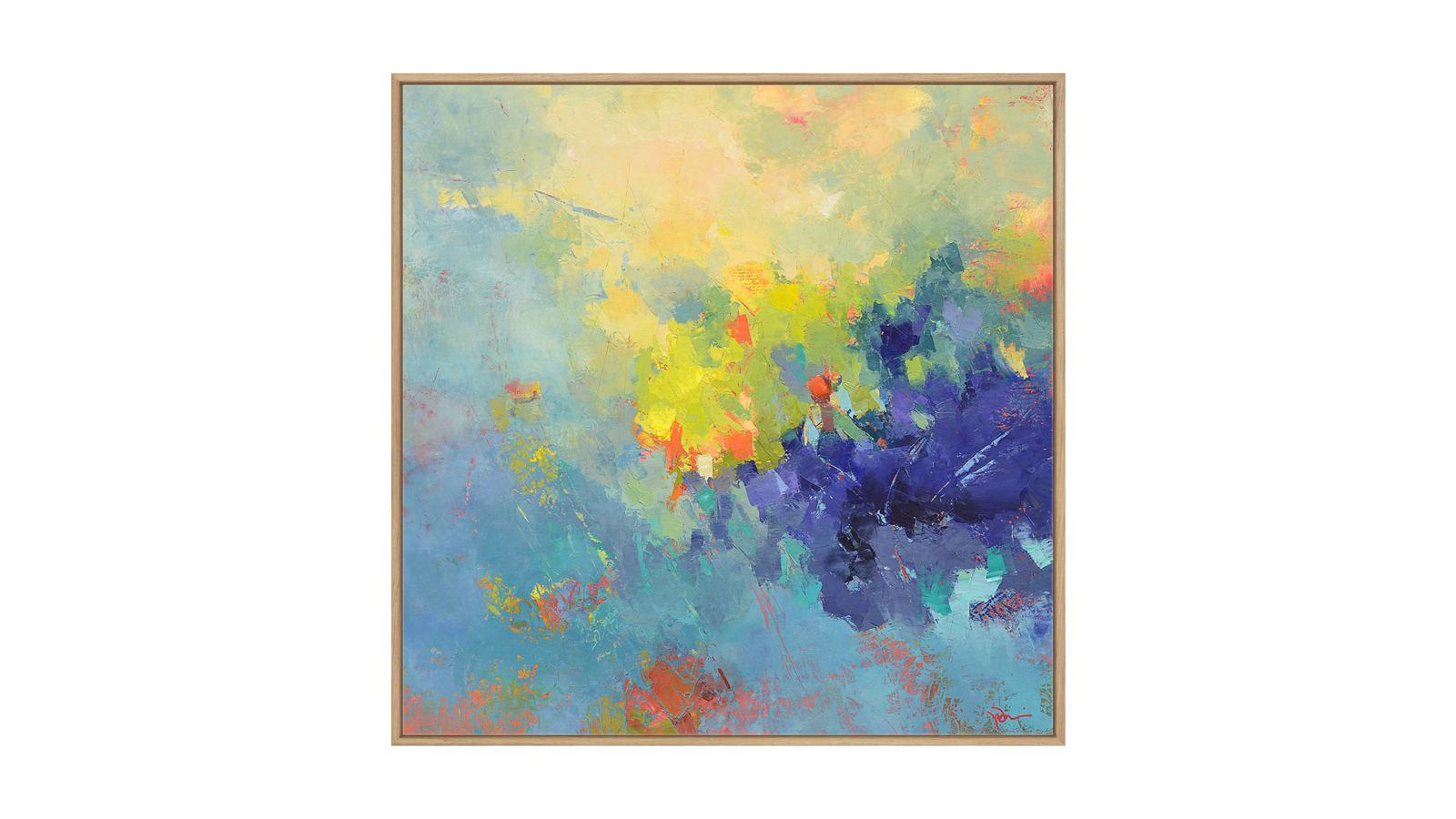 La Grolla Tempest Natural Gallery Wall Art - 103 x 103cm | Harvey Norman