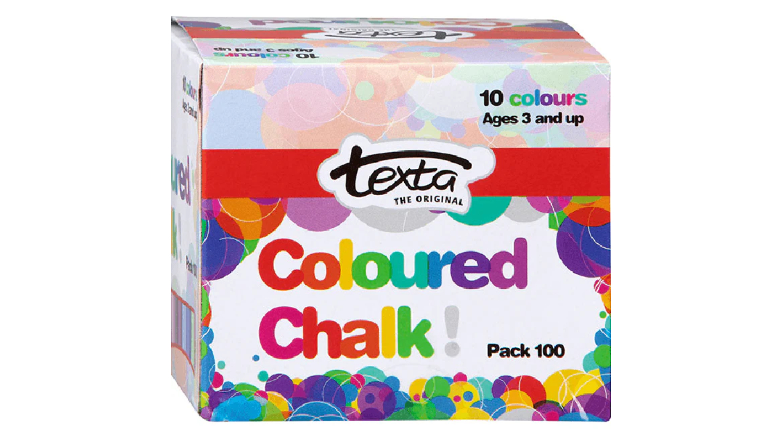 Crayola Pack of 100 BULK Assorted Colour School Texta Chalk Blackboard ...