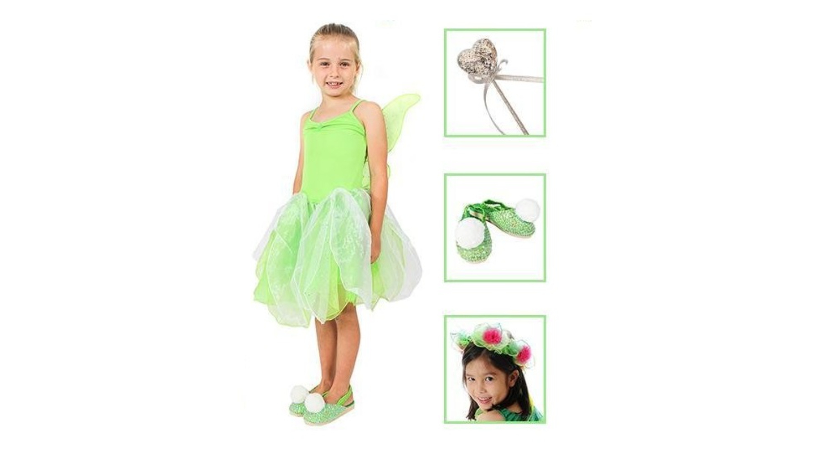 Lets Dress Up Yellow Green Ultimate Tinkerbell Package | Harvey Norman