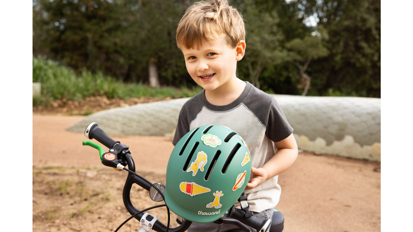 Thousand Jr. Toddler Helmet - Green Dream | Harvey Norman
