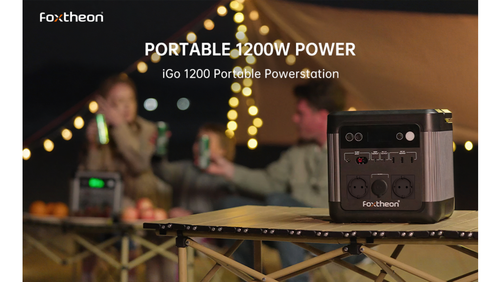 Foxtheon iGo1200 Portable Power Station with 200W Solar Panel | Harvey ...
