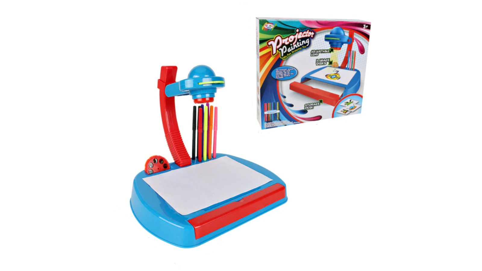 Megajoy Projector Painting Drawing Board Table - Blue | Harvey Norman