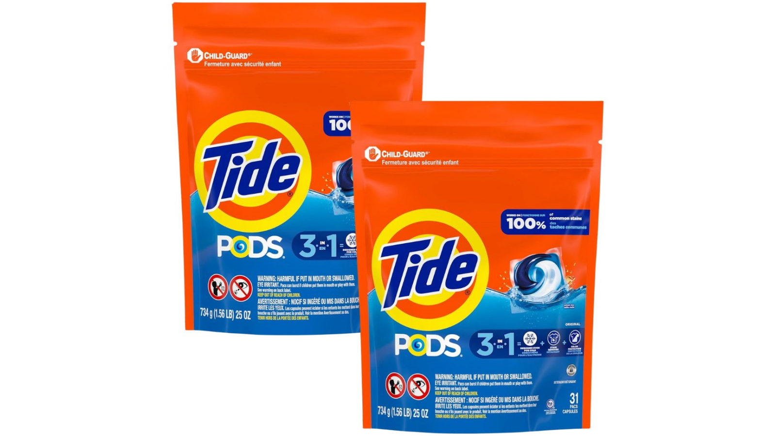 Tide 62 Tabs 3-in-1 Clean Breeze Laundry Pods – Pack of 2 | Harvey Norman