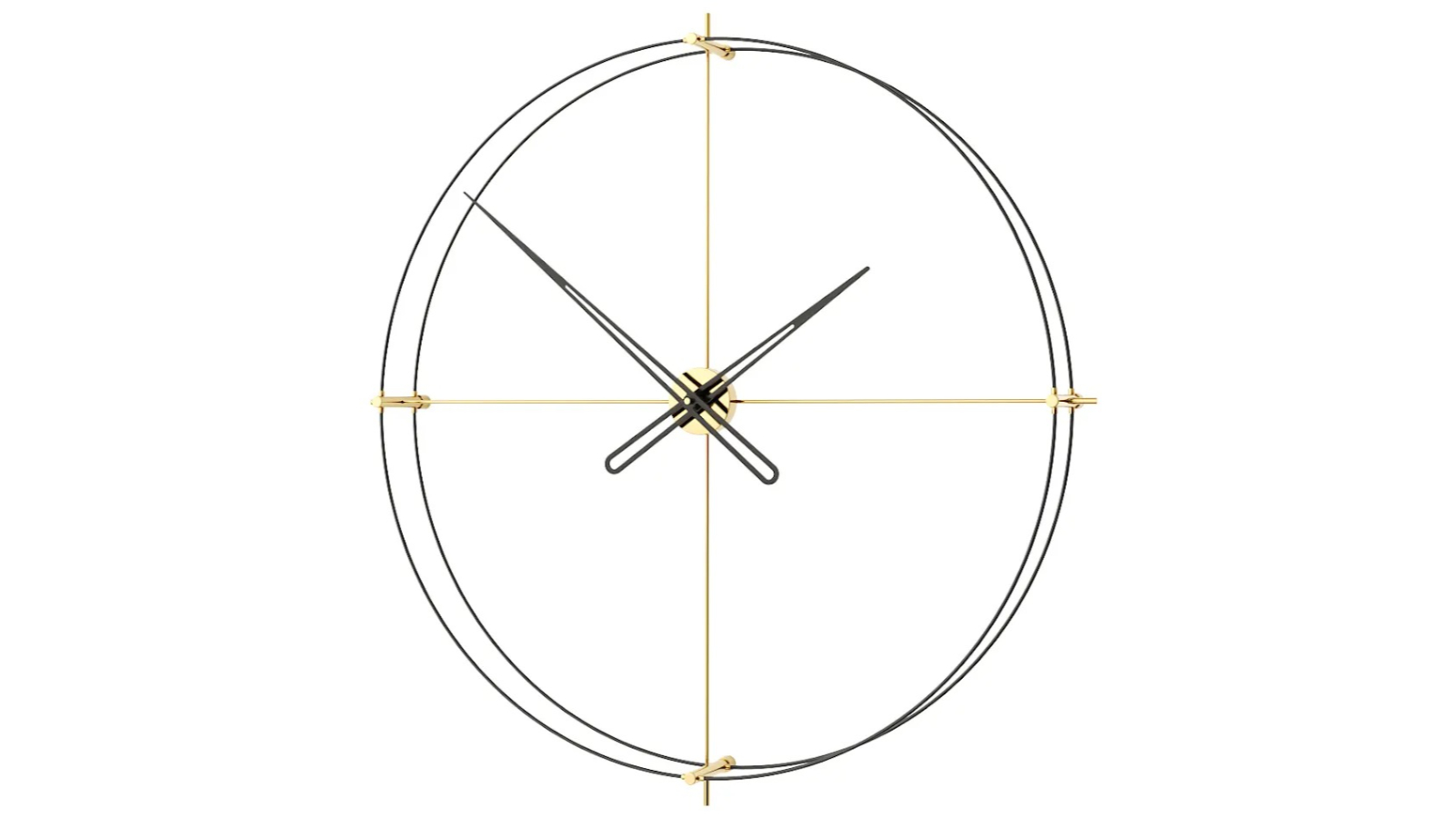 Mclocks 90 Timeless Wall Clock - Gold | Harvey Norman