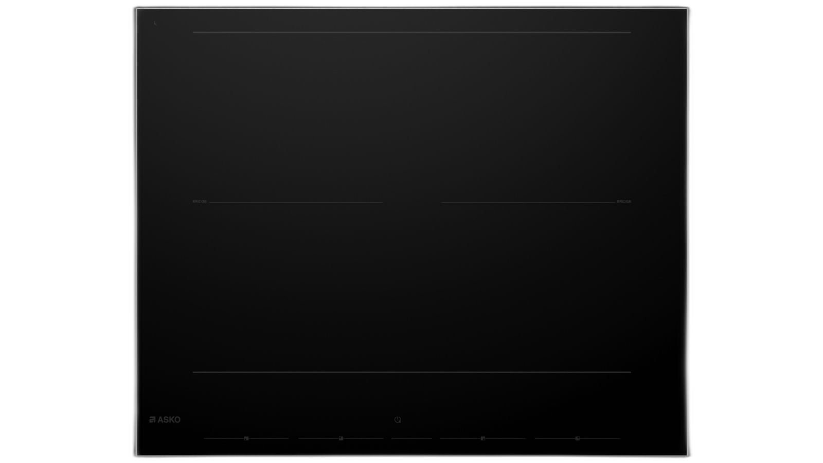 ASKO 64cm 4 Zone Induction Cooktop - Black | Harvey Norman