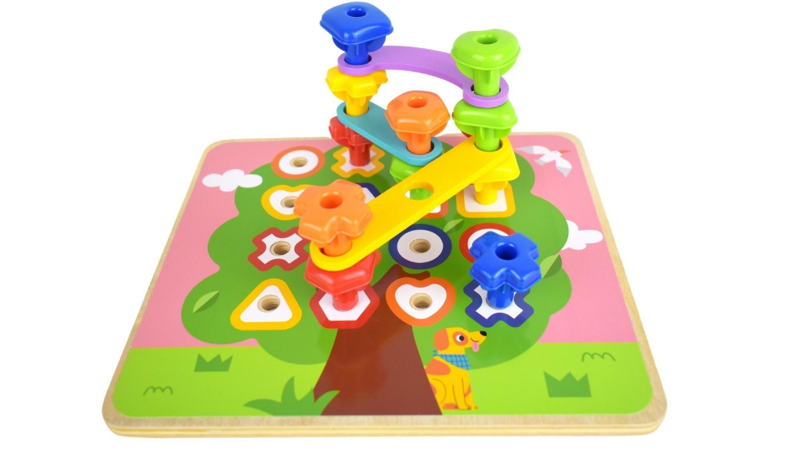 Tooky Toy Rainbow Stacking Pegs | Harvey Norman