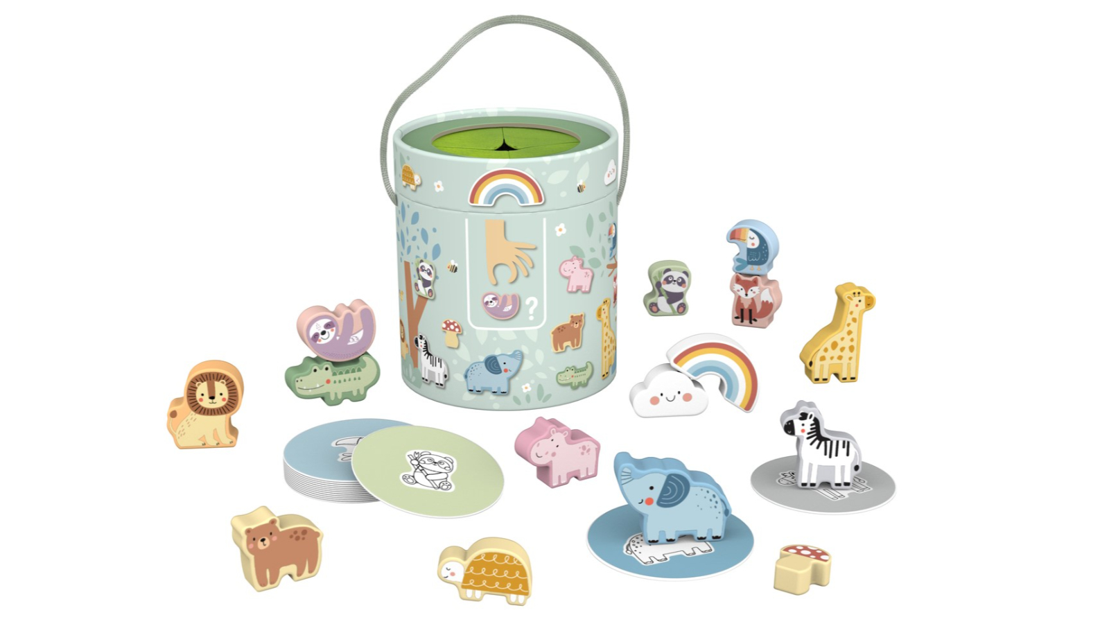 Tooky Toy My Forest Friend Animal Touch And Match Mystery Bucket ...