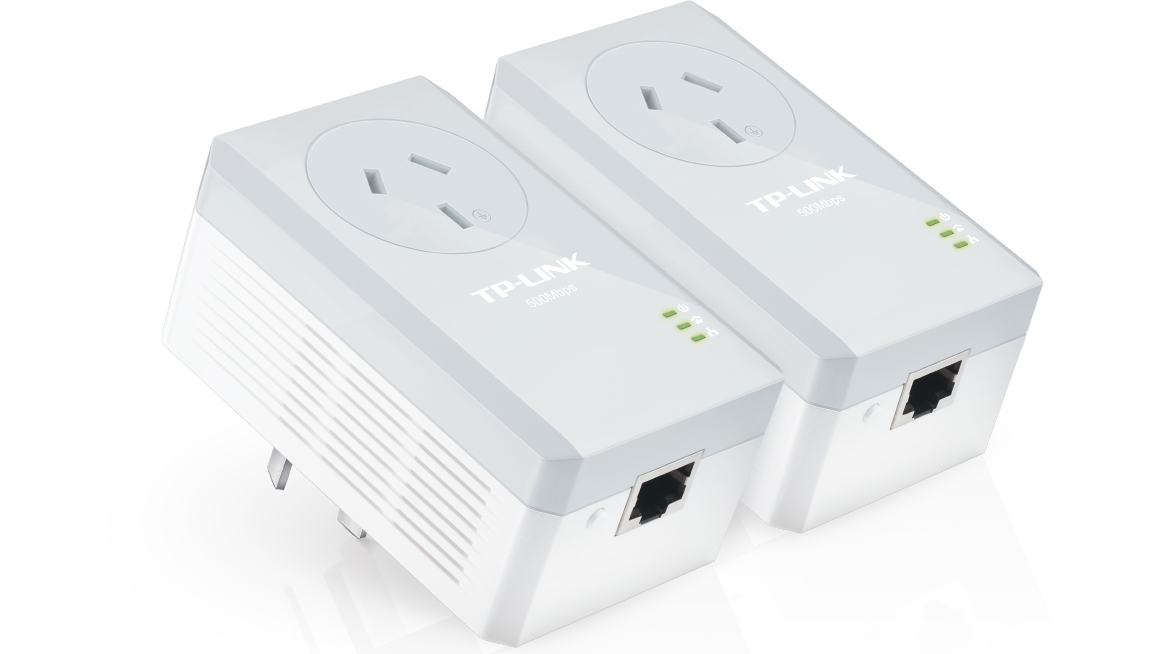 TP-Link AV600 Powerline Adapter with AC Pass Through Starter Kit ...