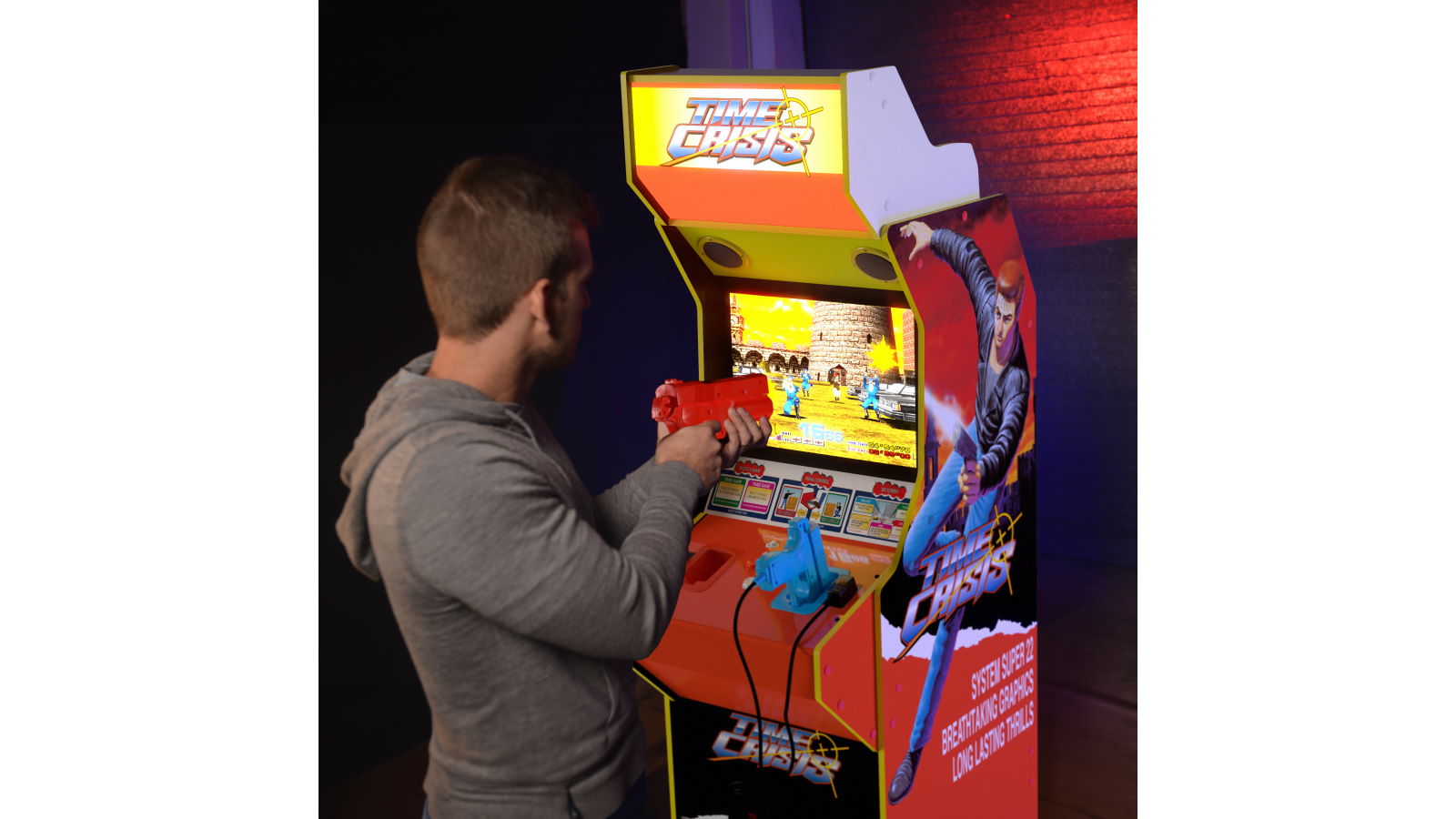 Arcade1Up Time Crisis Deluxe Arcade Machine | Harvey Norman