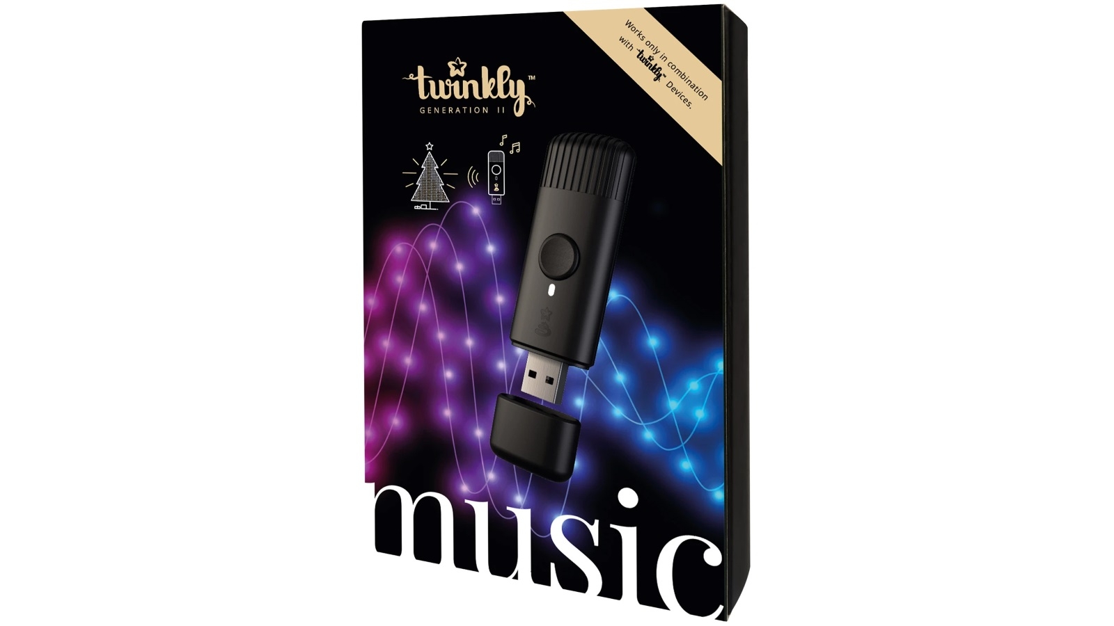 Twinkly USB-Powered Music Dongle Light | Harvey Norman