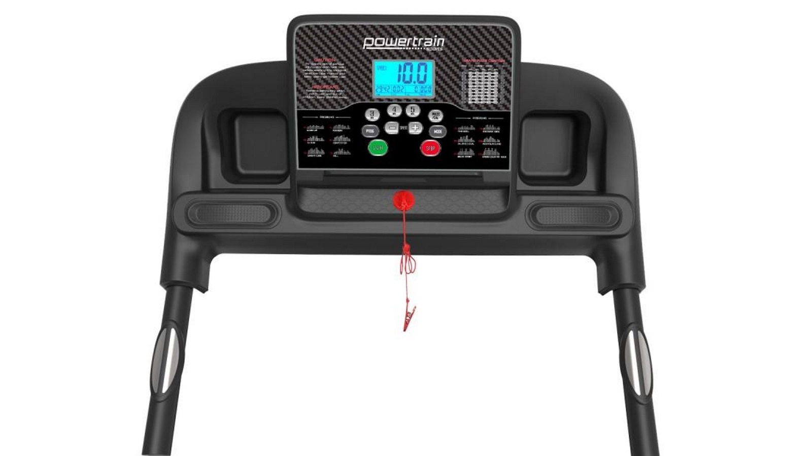Powertrain K100 Electric Treadmill Foldable Home Gym Cardio Machine ...