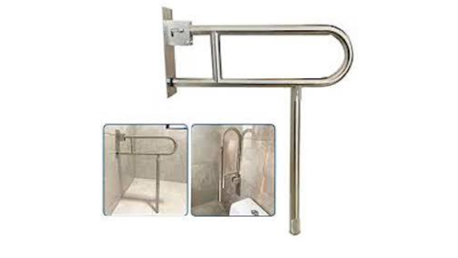 Gilani Engineering Drop Down Fold Away Stainless Steel Toilet Grab Rail ...