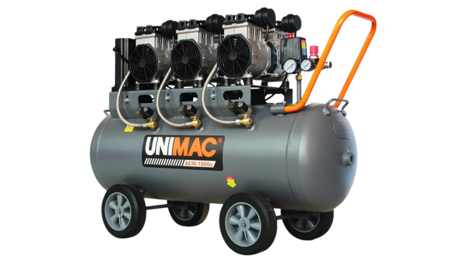 UNIMAC ACM-1000s 100L 4.5HP 15A Plug Oil-Free Silent Air Compressor ...