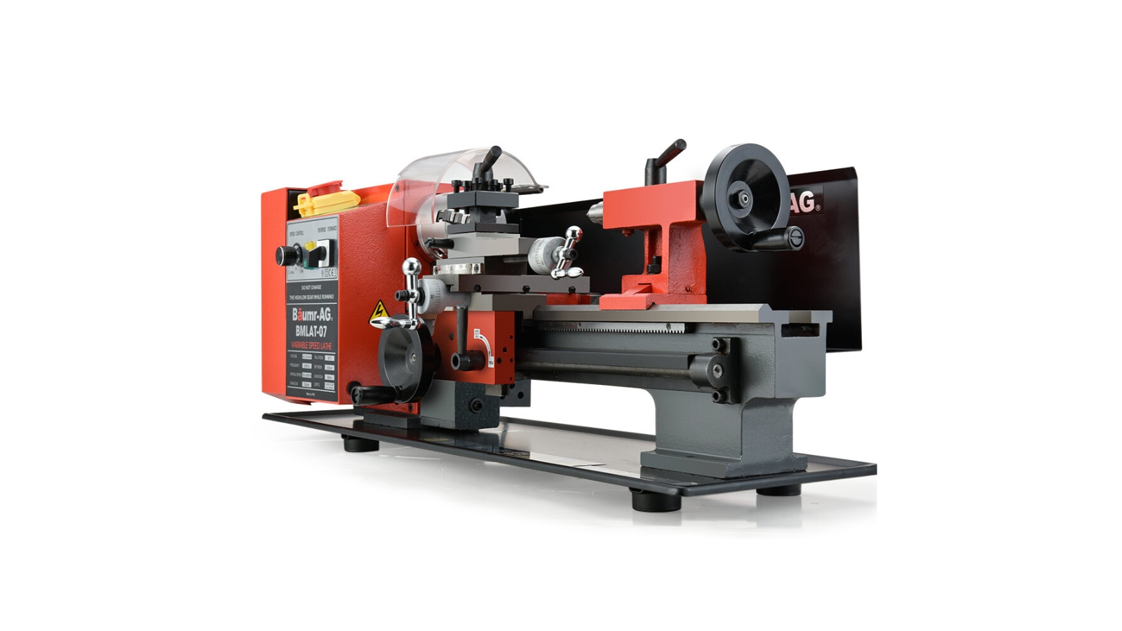 Baumr AG 600W 7x14inch Variable Speed Mini Metal Lathe with LCD Screen Harvey Norman