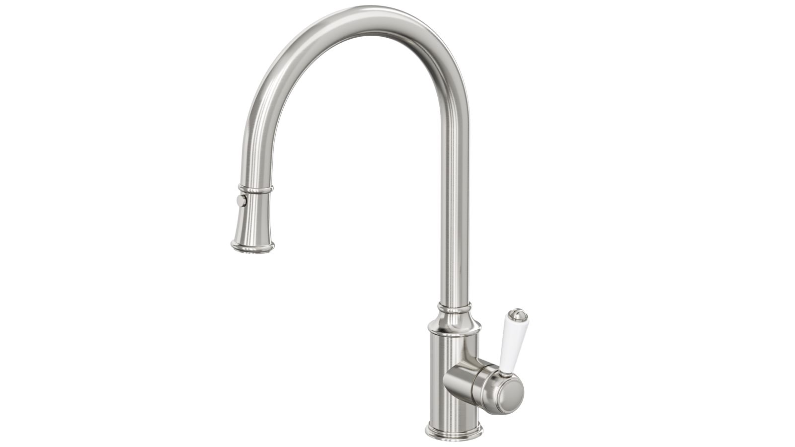 Linsol Tommy S2 Pull Out Sink Mixer - Brushed Nickel | Harvey Norman
