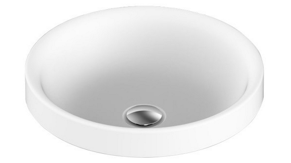 ADP Respect Round Semi Inset Basin - Matte White | Harvey Norman