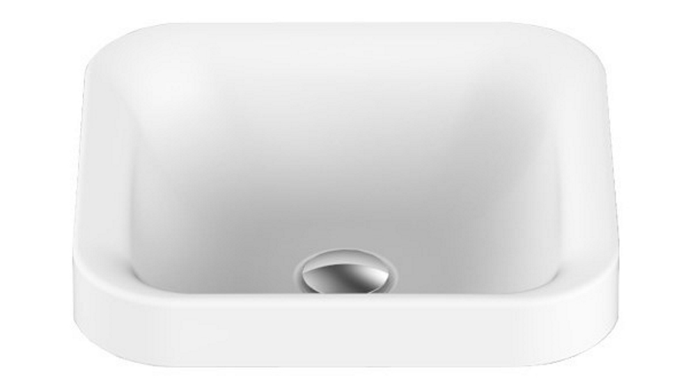 ADP Truth Square Semi Inset Basin - Matte White | Harvey Norman