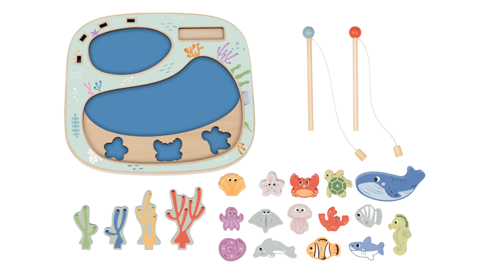 Tooky Toy Rockpool Fishing and Balance Game | Harvey Norman